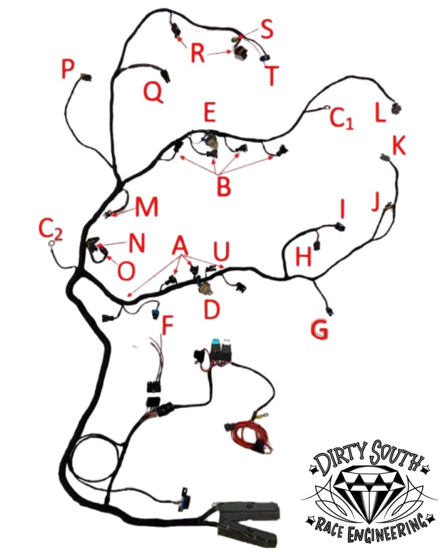 The Anatomy of an LS1 Harness - LS Wiring Harness Diagram and Explanat ...